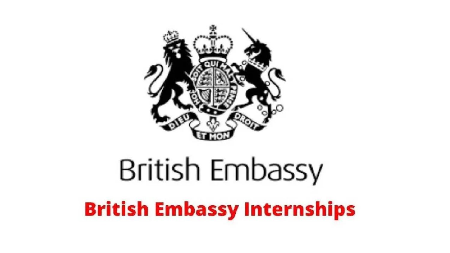 British Embassy Paid Internships 2024 Application