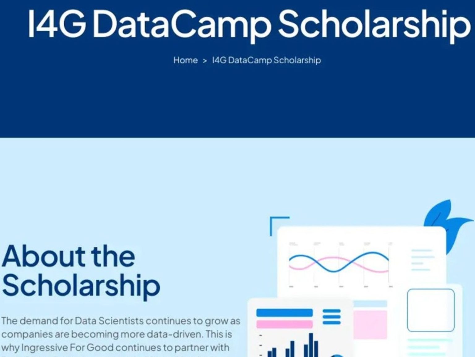 I4G DataCamp Scholarship 2024 for Africans (Fully Funded)